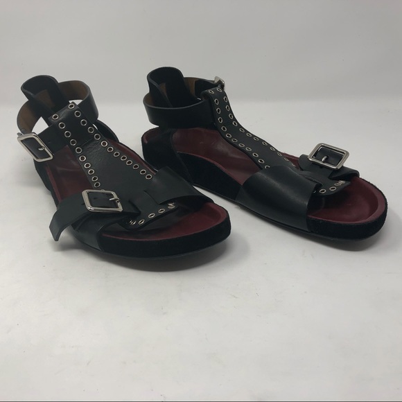 Isabel Marant | Shoes | Isabel Marant Black Suede Platform Buckle ...